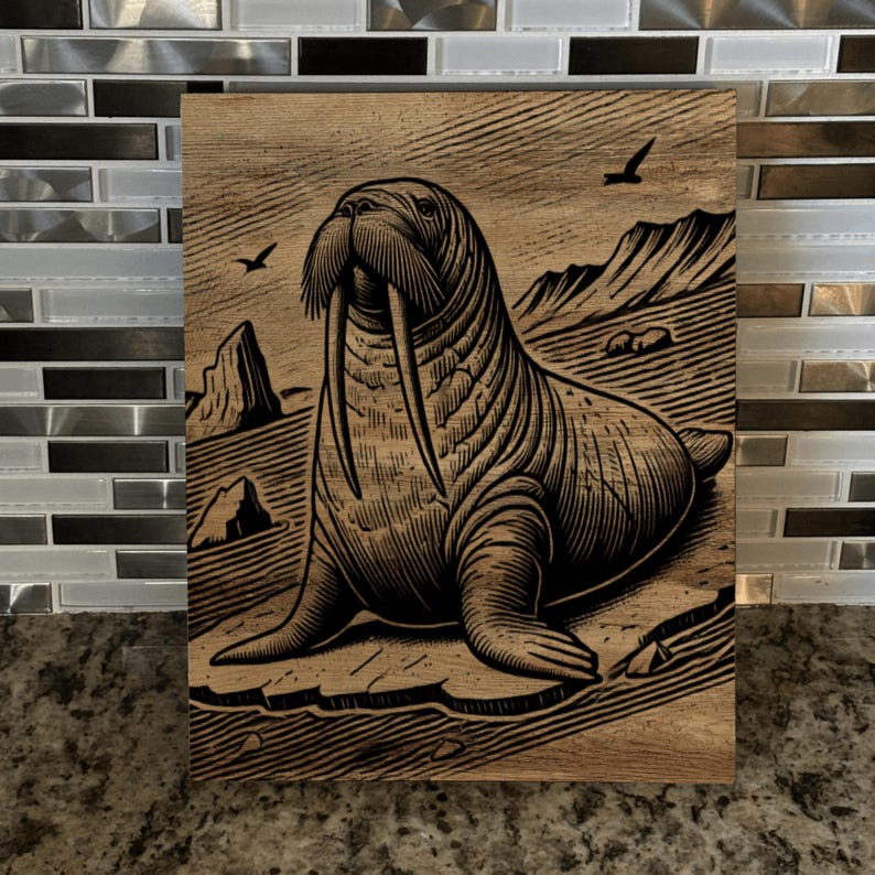 Ocean Animals Wood Burning Stencil Bundle, Traceable Pyrography ...