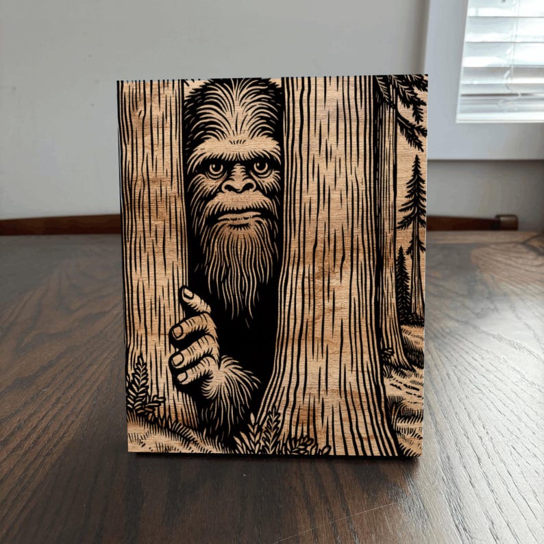 Bigfoot Wood Burning Stencil Bundle of 50, Traceable Pyrography ...