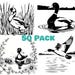 Ducks Wood Burning Pattern - 50 Unique Stencils for Easy Digital ...