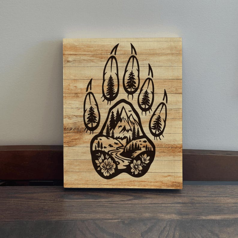 Bear Wood Burning 50 Pack Stencil, Template, 512x512 PNG, Various Bears ...