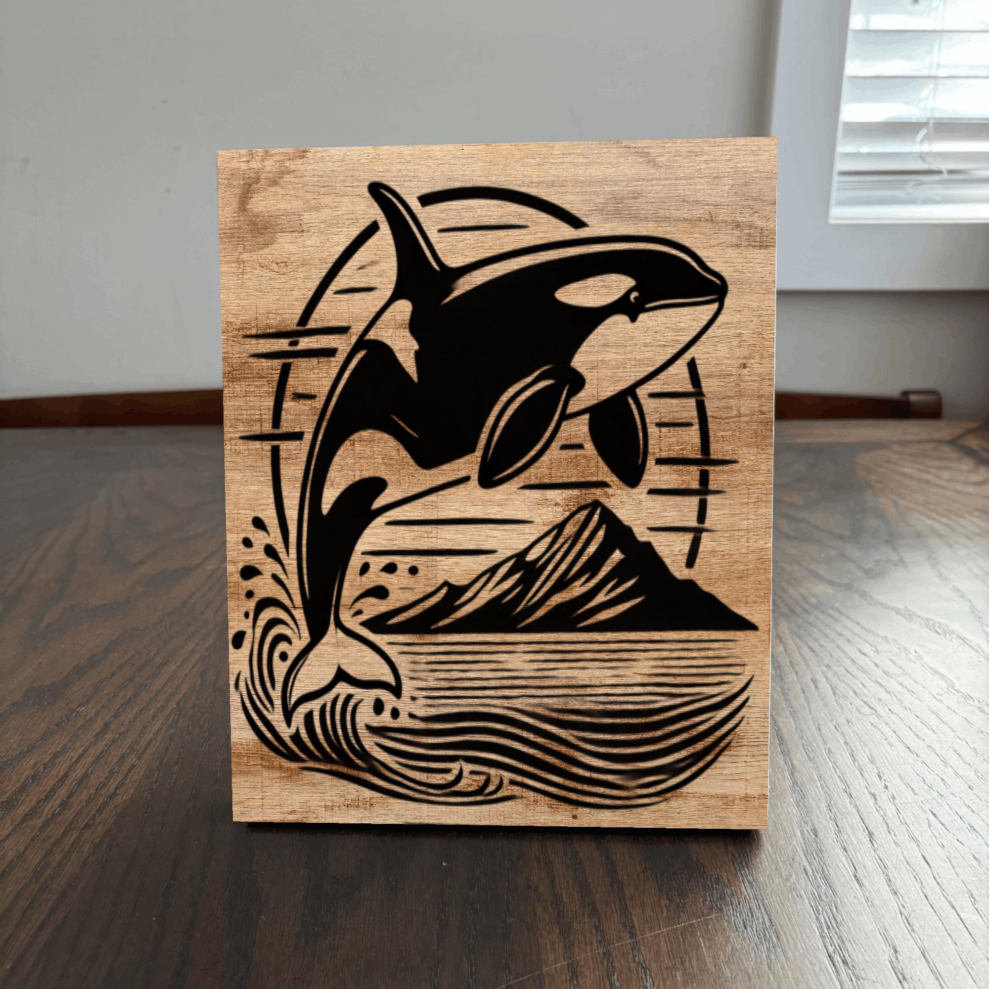 Ocean Animals Wood Burning Stencil Bundle, Traceable Pyrography ...