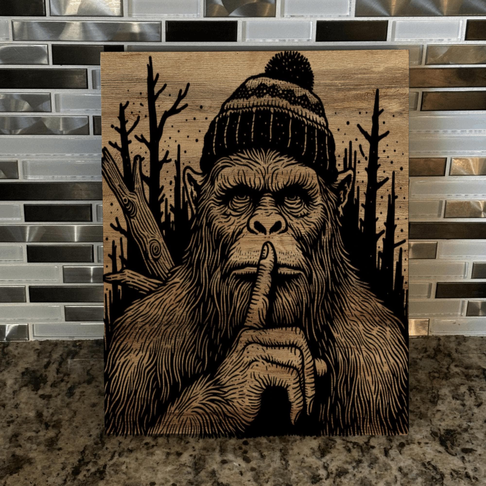Bigfoot Wood Burning Stencil Bundle of 50, Traceable Pyrography ...
