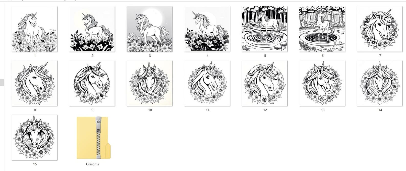 Stencil for Wood Burning, 50 Mythical Creatures Patterns Unicorns ...