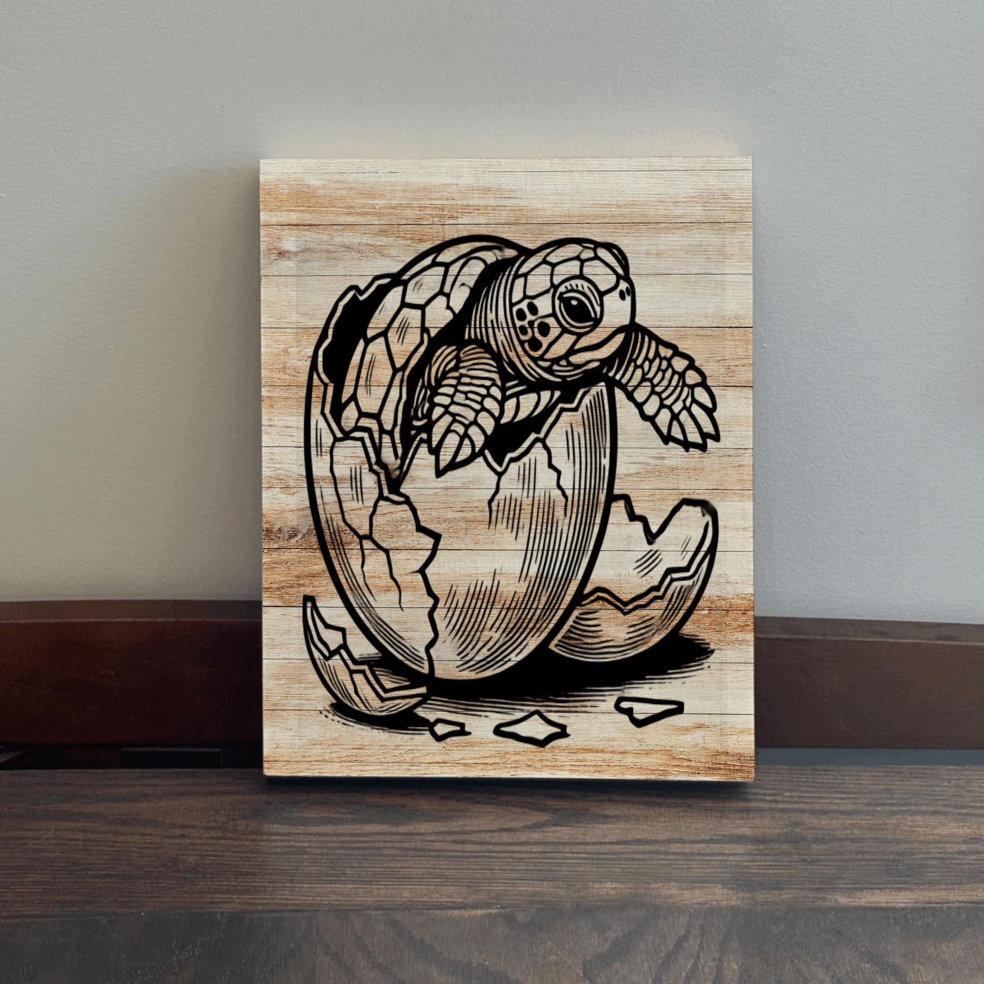 Ocean Animals Wood Burning Stencil Bundle, Traceable Pyrography ...