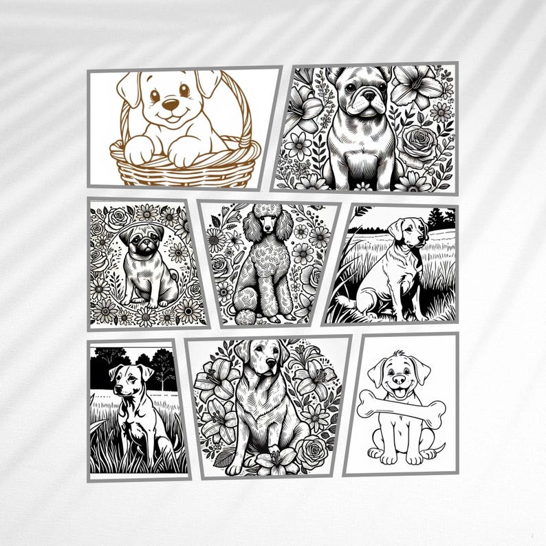 Dog Lovers Wood Burning 50 Pack Pattern, Template, Stencil, 512x512 PNG ...