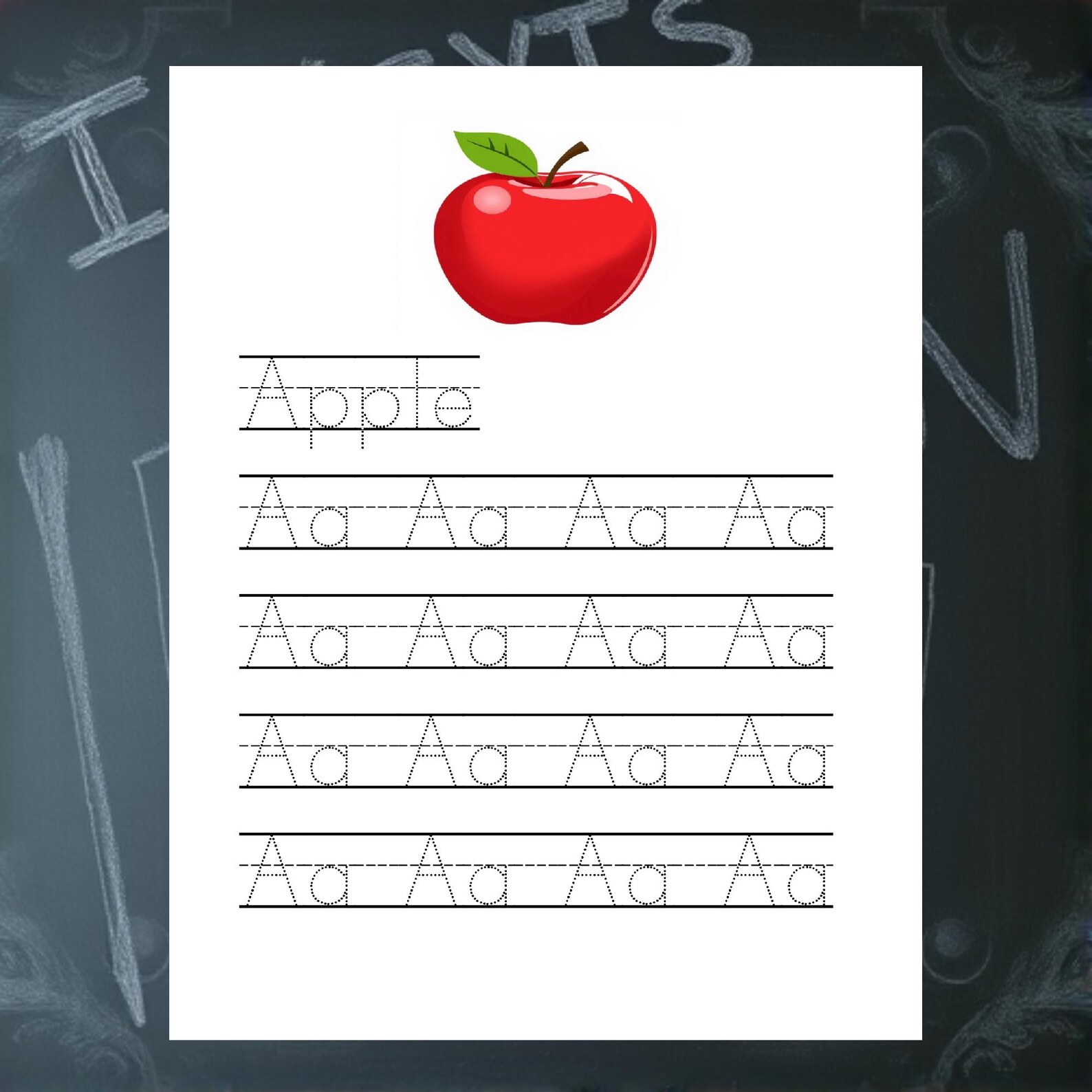 Alphabet Tracing Worksheet, Pre K, Kindergarten, Trace the Letters ...