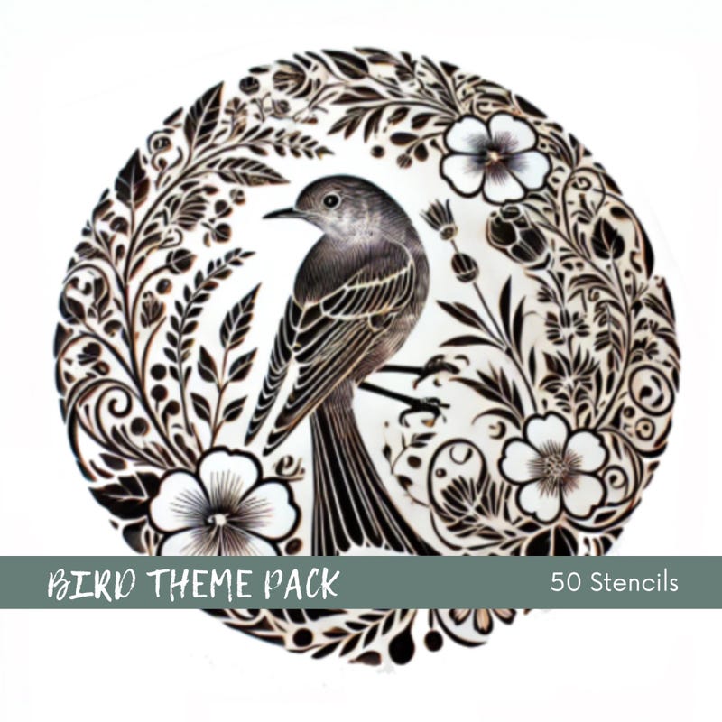 Pyrography Stencil - Etsy