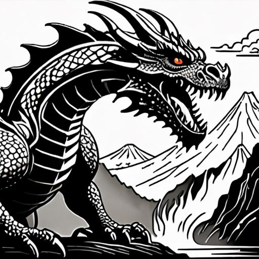Dragon 50 Pack Wood Burning Pattern, Original, PNG Files, Unique ...