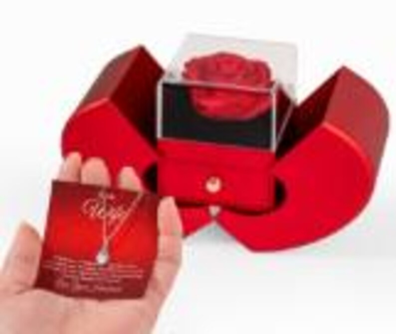 Romantic Wife Gift Box Pendant Necklace With Soap Anniversary Present ...