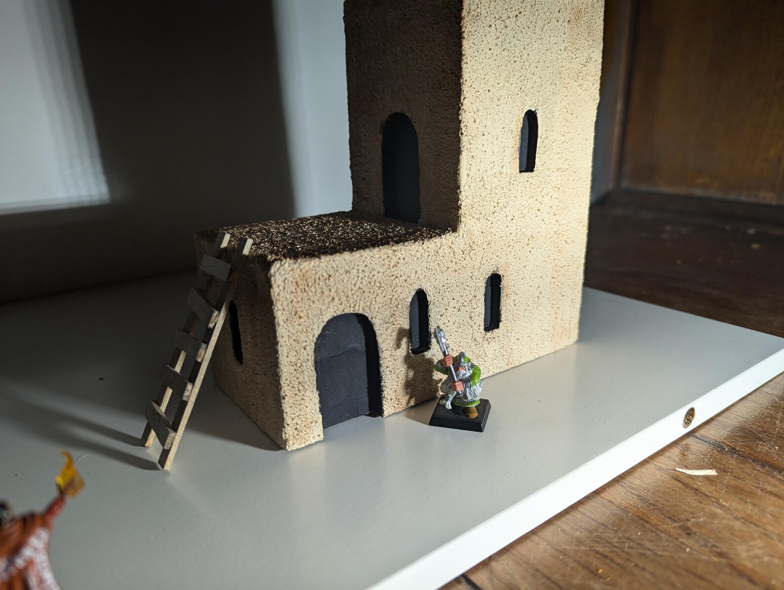 Miniature Sandstone Building With Ladder for Tabletop Games. - Etsy