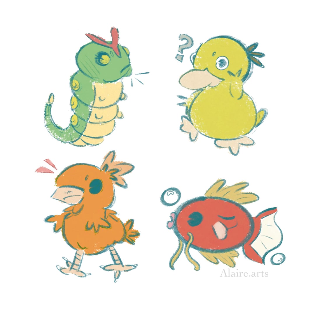 Pocket Monster Illustration Commission - Etsy