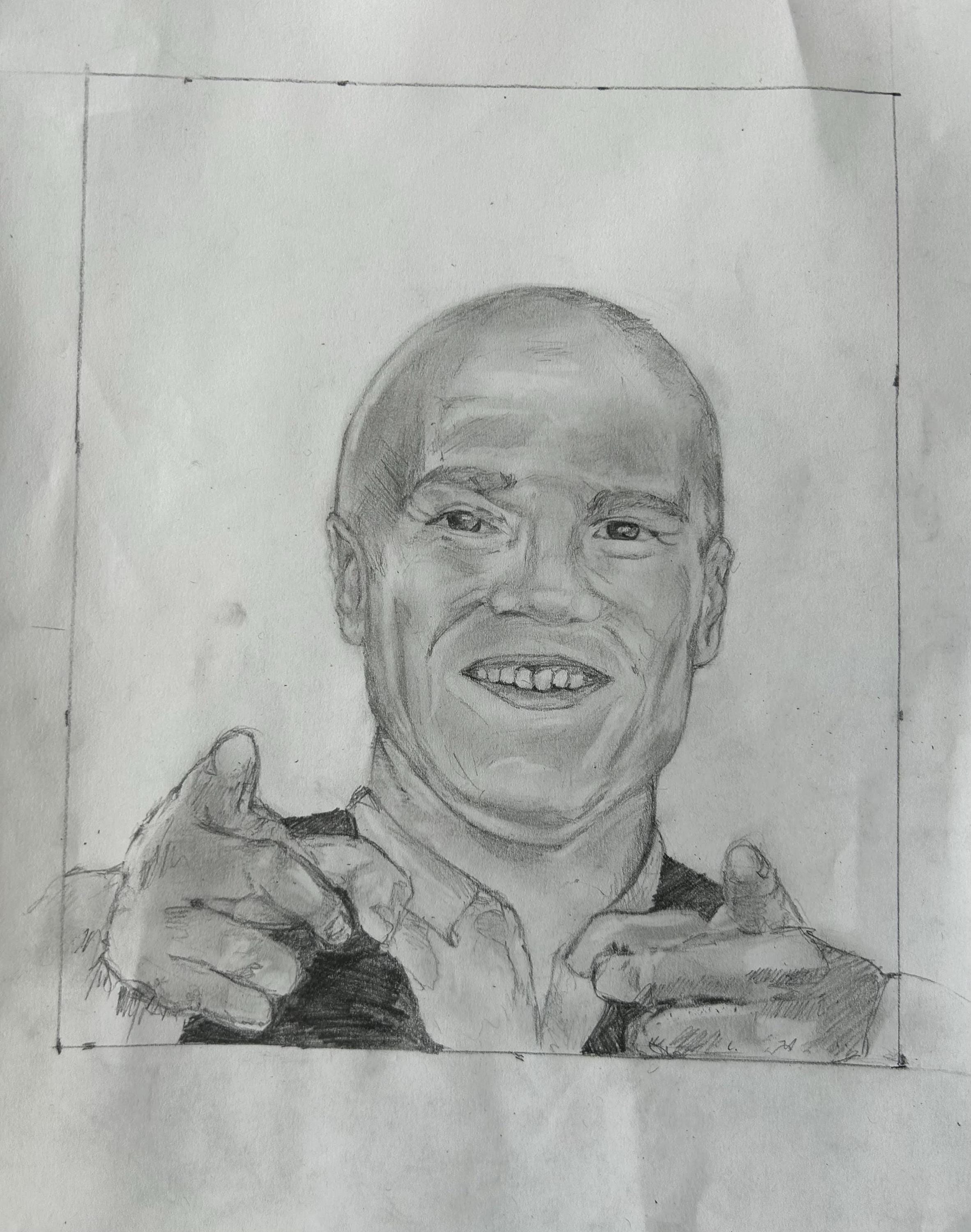 Hand Drawn Custom Graphite Portrait on Card Stock of 1 or More People ...