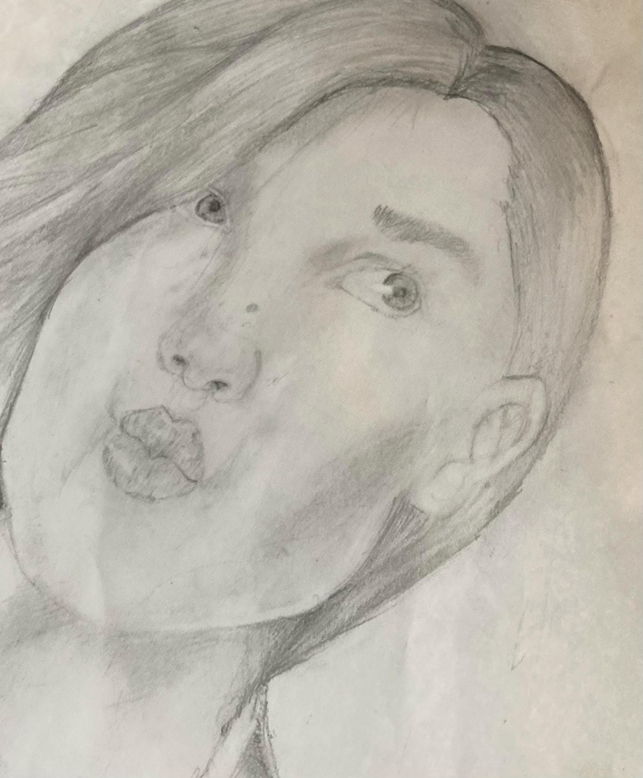 Hand Drawn Custom Graphite Portrait on Card Stock of 1 or More People ...