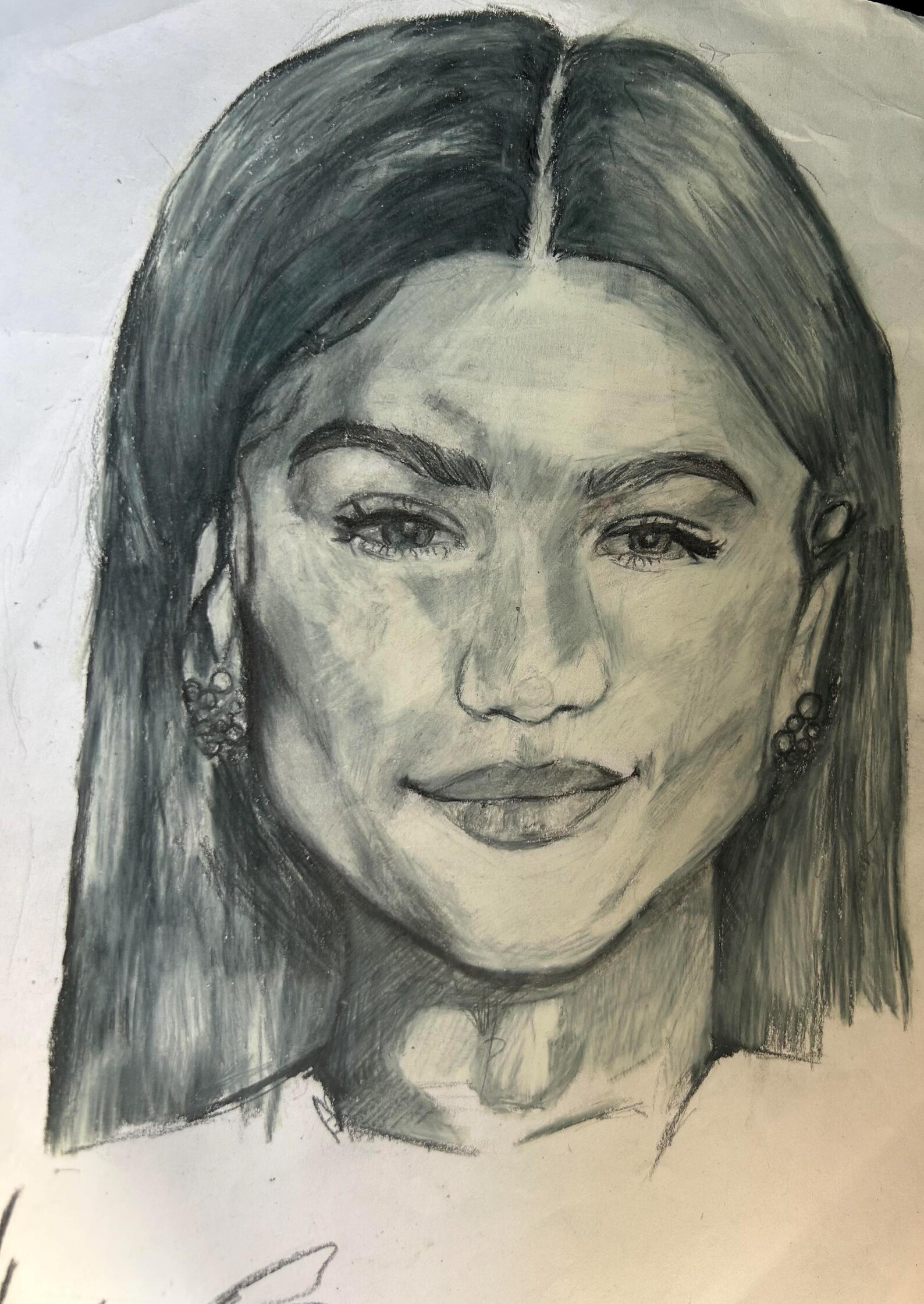Hand Drawn Custom Graphite Portrait on Card Stock of 1 or More People ...