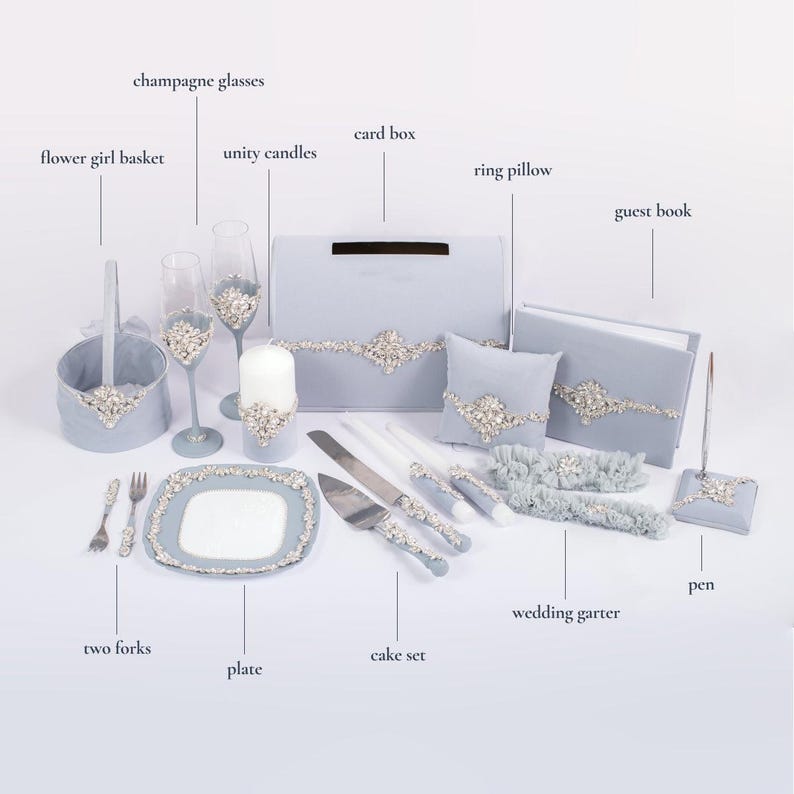 Wedding Box Dusty Blue Infinity Wedding, Card Box Dusty Blue Wedding ...