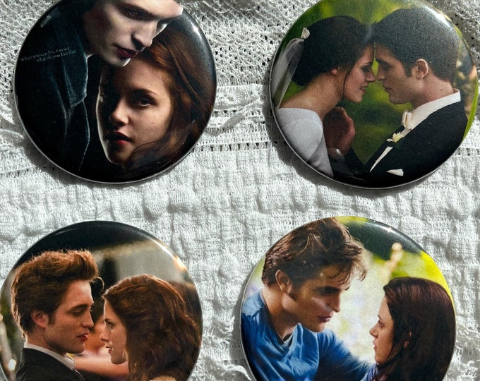 Twilight Team Edward Assorted Pin-back Buttons - Etsy