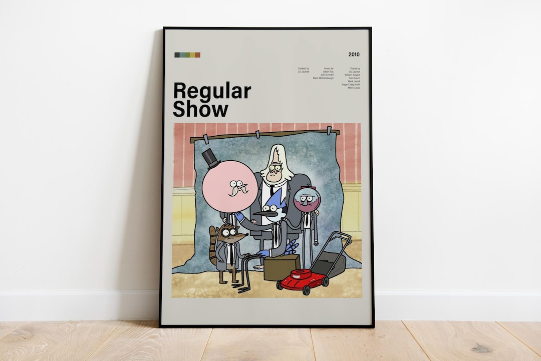 Regular Show Poster: Minimalist TV Series Art Print - Etsy