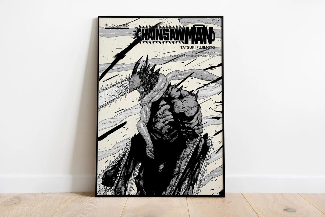 Chainsaw Man Poster, Chainsaw Poster, Chainsaw Print, Movie Poster ...