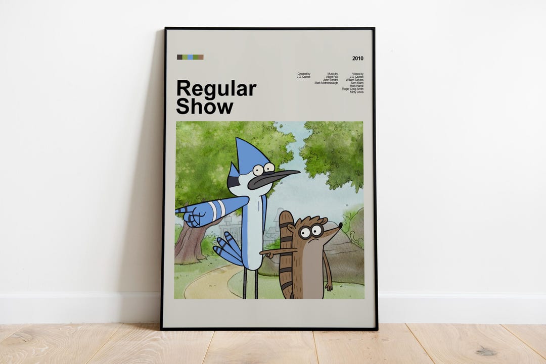 Regular Show Poster: Minimalist TV Series Art Print - Etsy