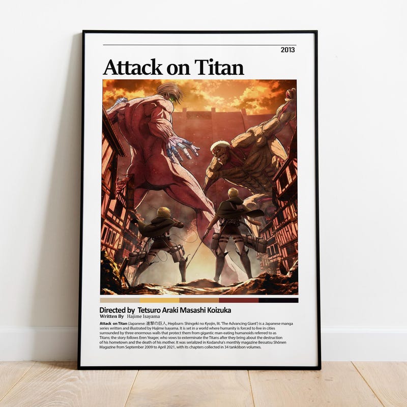 Attack on Titan Poster - Etsy