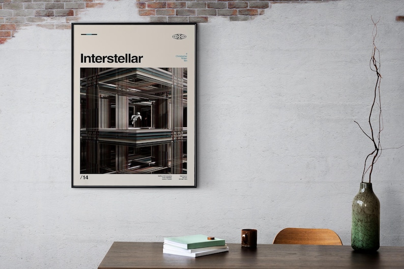 Interstellar Movie Poster: Mid-century Modern Art Print - Etsy