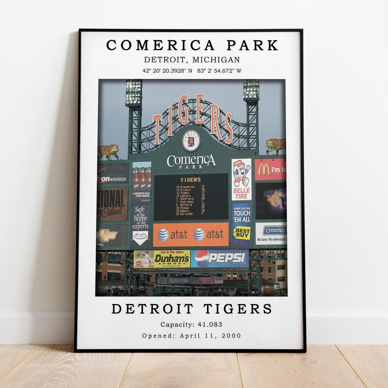 Detroit Tigers Art - Etsy