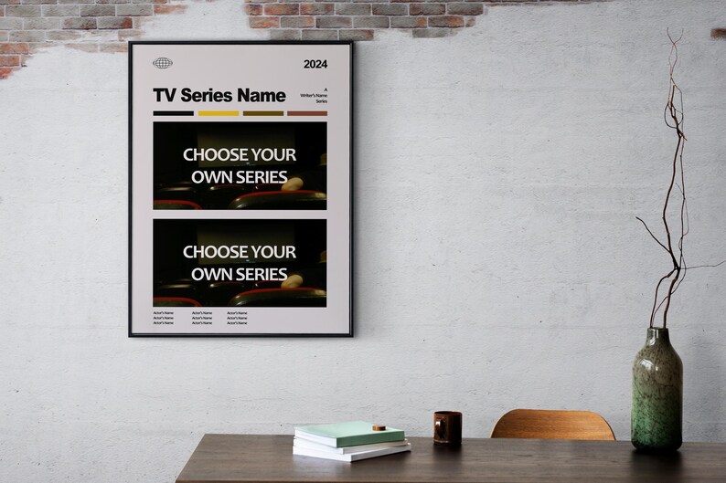 Custom TV Series Poster: Personalized Matte Art Print - Etsy
