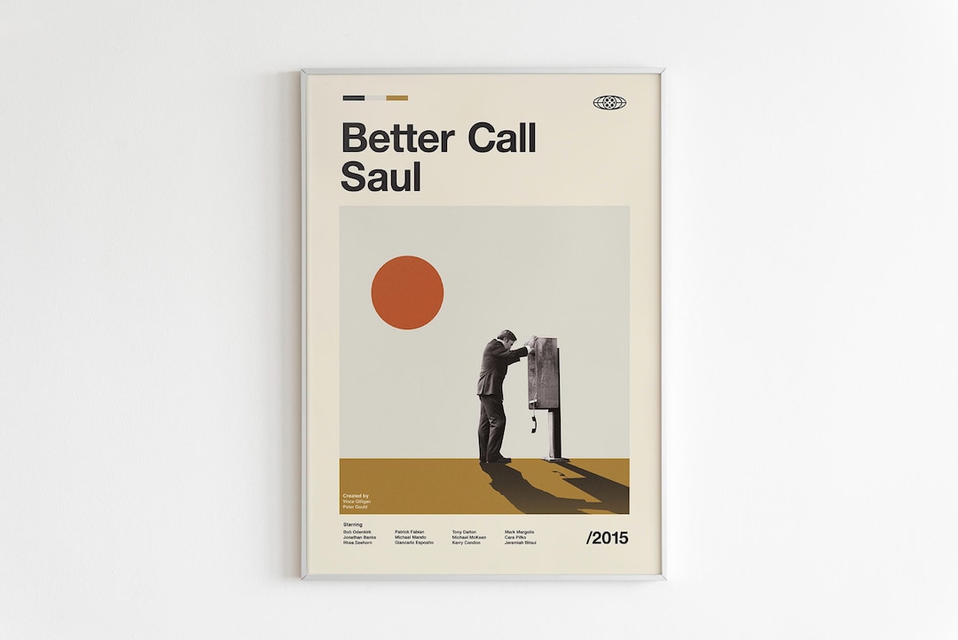 Better Call Saul Poster: Minimalist TV Series Art Print - Etsy