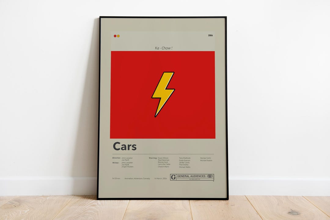 Cars Poster Cartoon Posters Animation Posters Movie Posters Kids Room ...