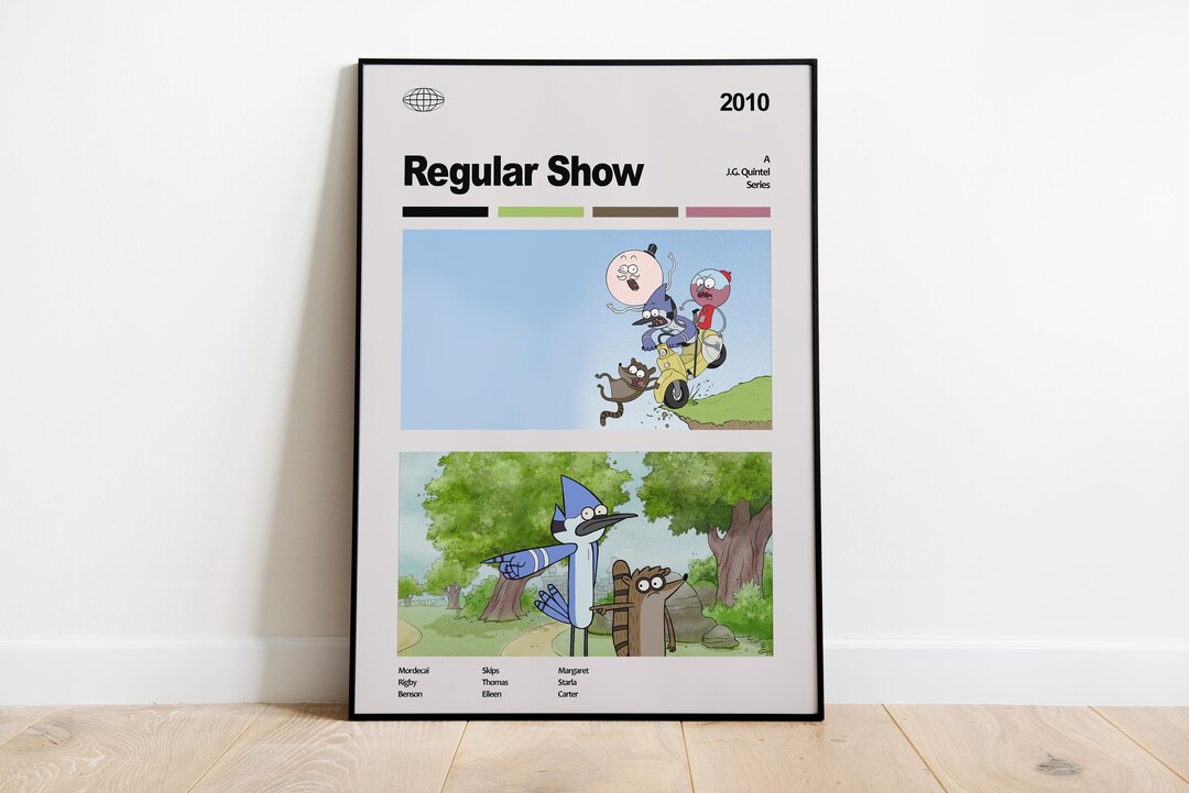 Regular Show, Regular Show Poster, Minimalist Poster, Vintage Retro ...