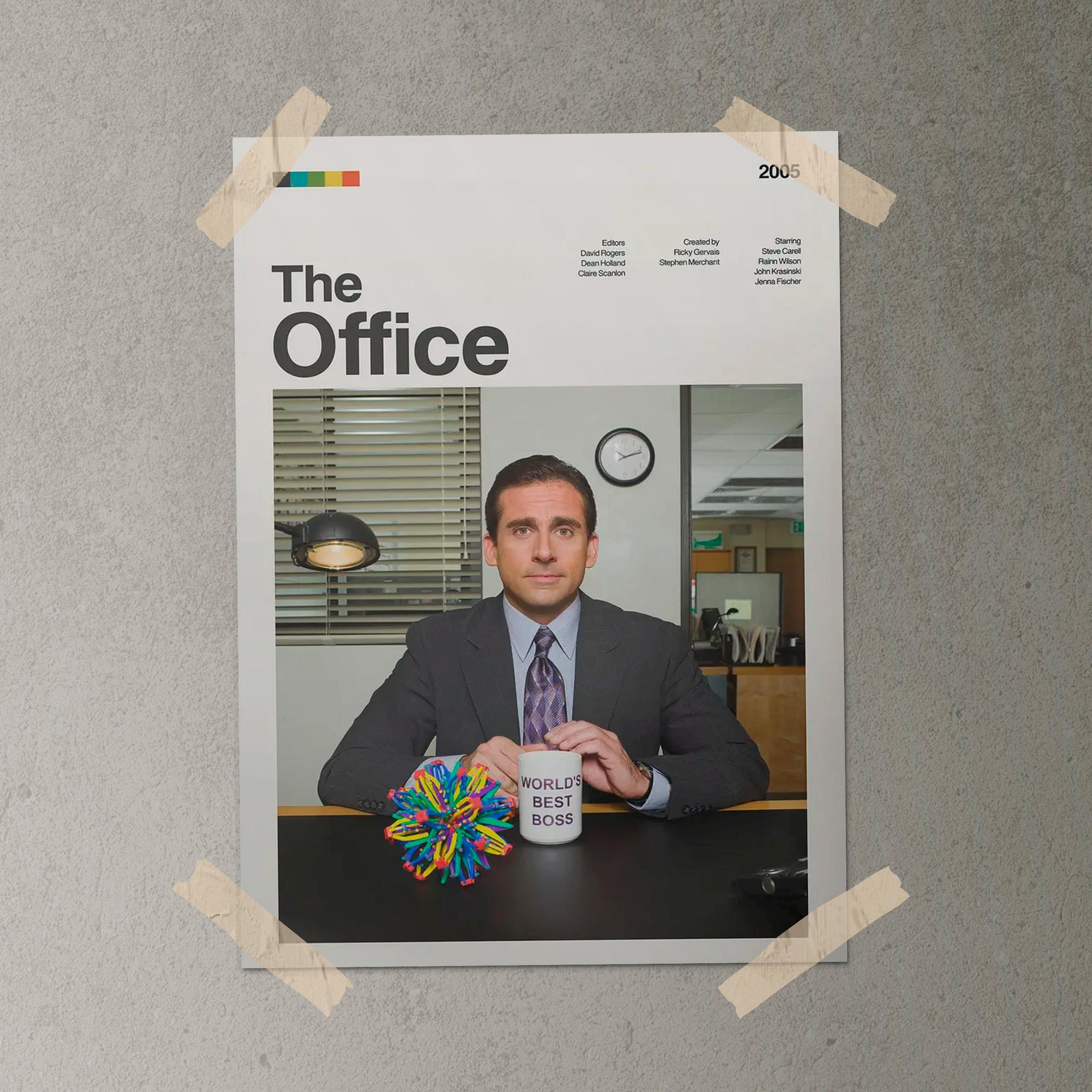 The Office Series Poster, the Office Poster, Midcentury Art, Minimalist ...