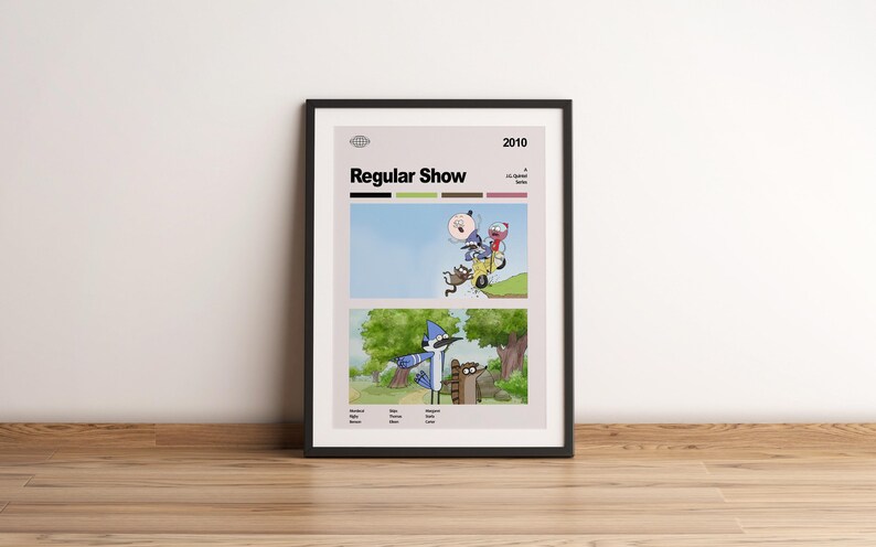 Regular Show, Regular Show Poster, Minimalist Poster, Vintage Retro ...