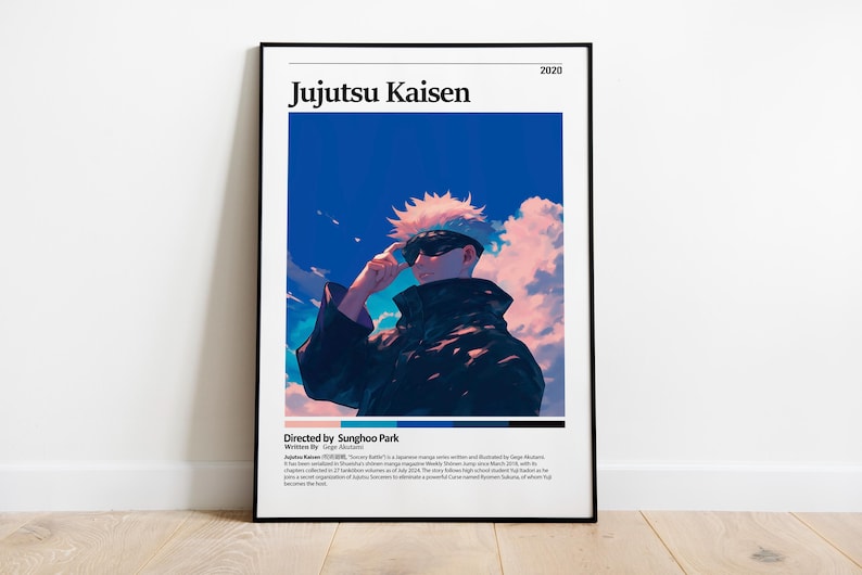 Jujutsu Kaisen Poster, Jujutsu Kaisen Anime Print, Anime Poster, Anime ...