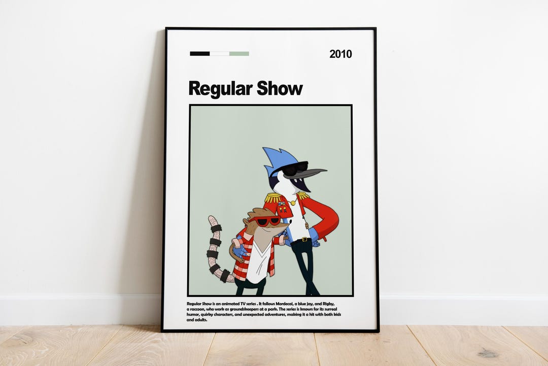 Regular Show, Regular Show Poster, Minimalist Poster, Vintage Retro ...