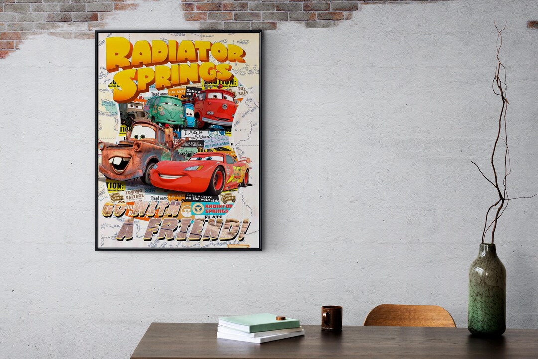 Cars Poster Cartoon Posters Animation Posters Movie Posters Kids Room ...