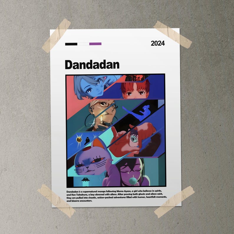 Dandadan Poster, Dandadan Anime Print, Anime Poster, Anime Manga Art ...