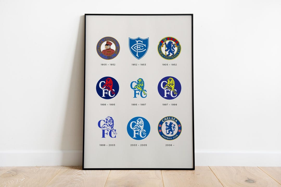 Buy Chelsea Poster, Chelsea Logo Poster, Football Posters, Soccer Print ...