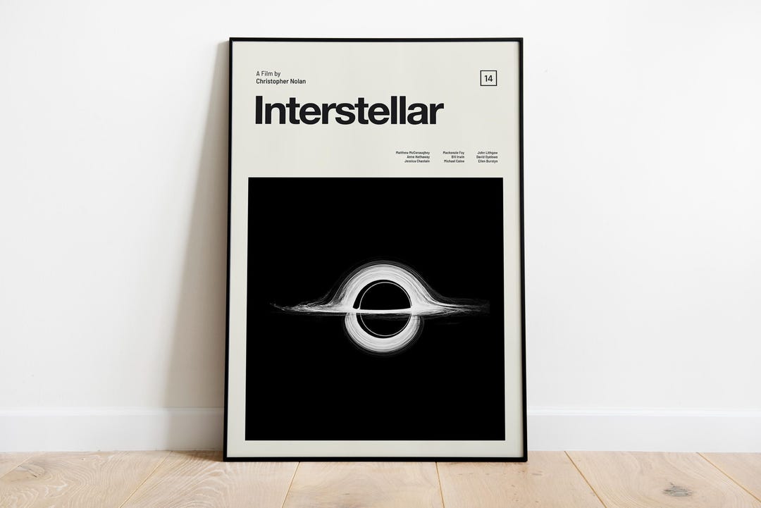 Interstellar Movie Poster, Interstellar Poster, Midcentury Art ...