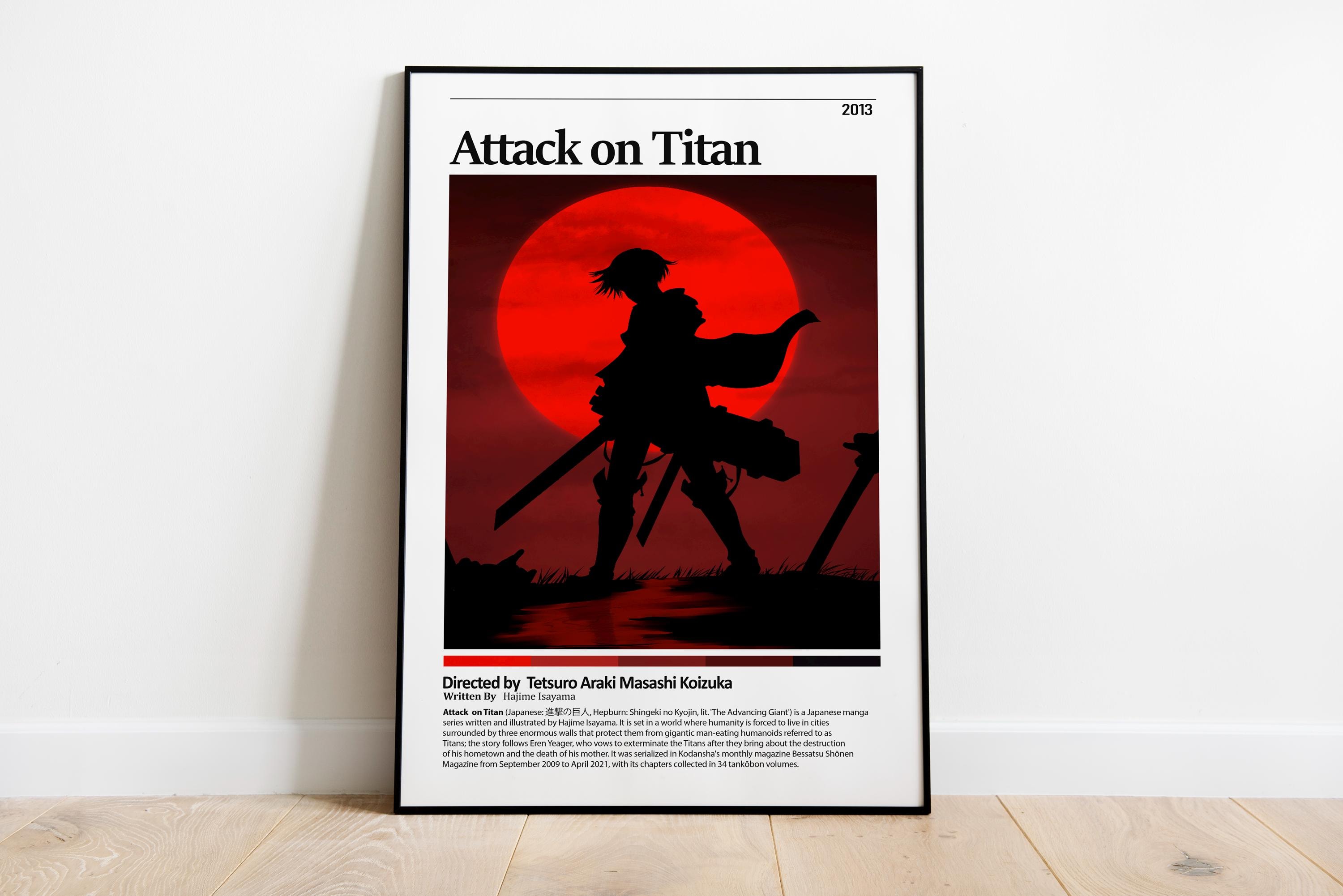 Attack on Titan Poster, AOT Anime Print, Anime Poster, Anime Manga Art ...