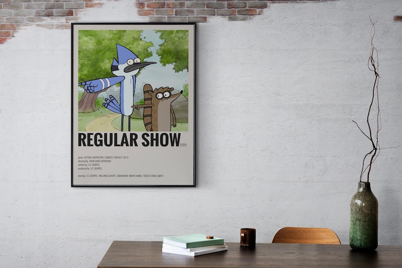 Regular Show, Regular Show Poster, Digital Print, Minimalist Poster ...