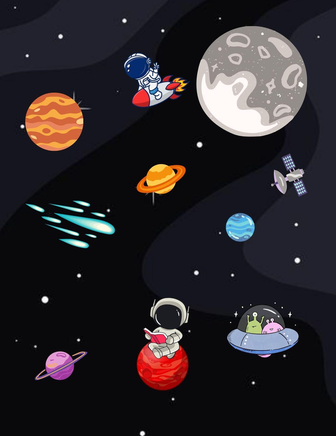 Goofy Space Printable Picture - Etsy