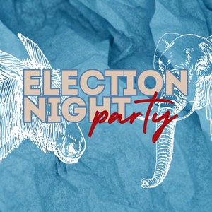 Editable Election Watch Party Invitation Template 5x7 Instant Download ...