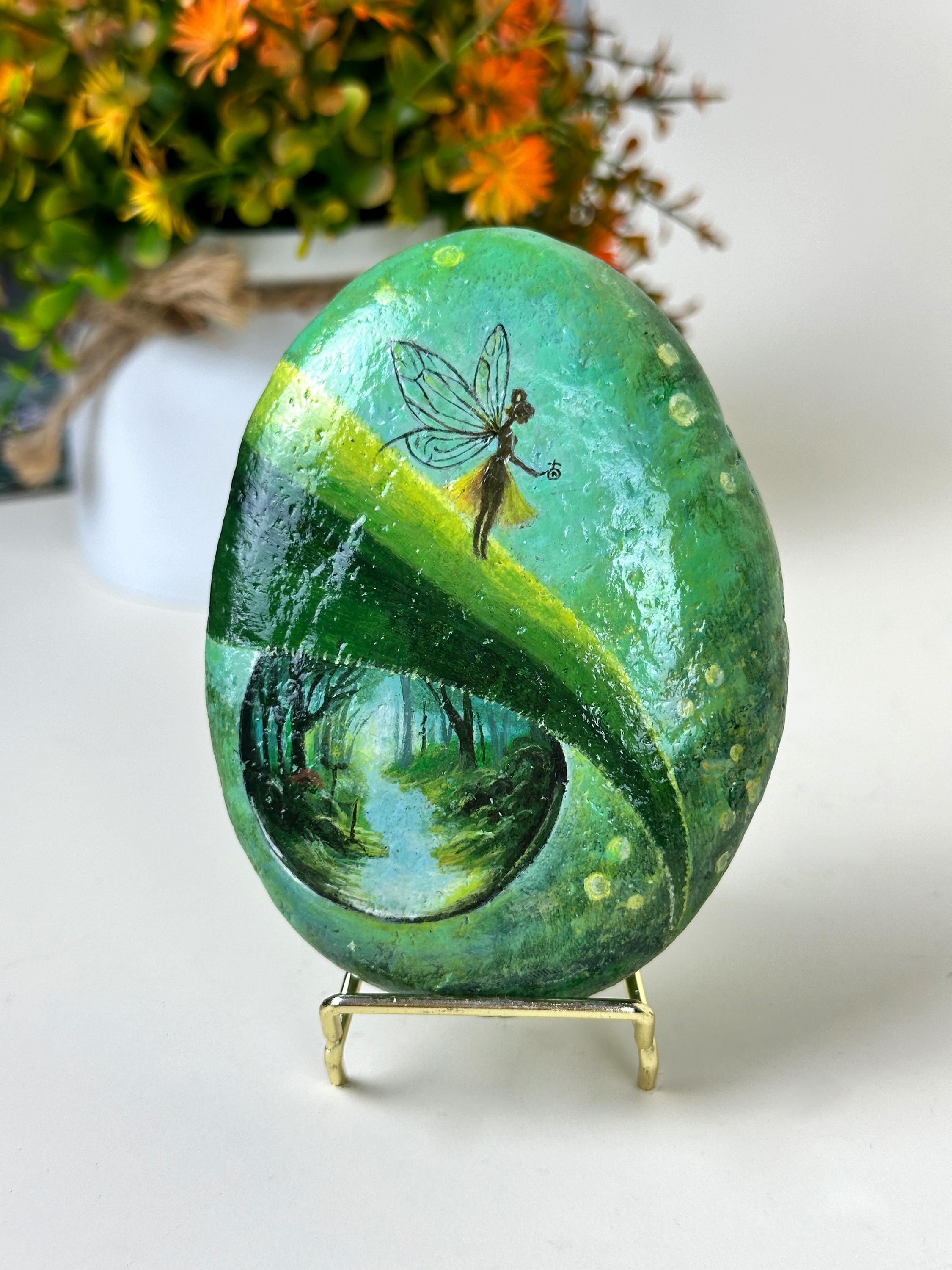 Angel Painted Rocks | Painting Art | Pebble Art | Rock Art | Painted ...