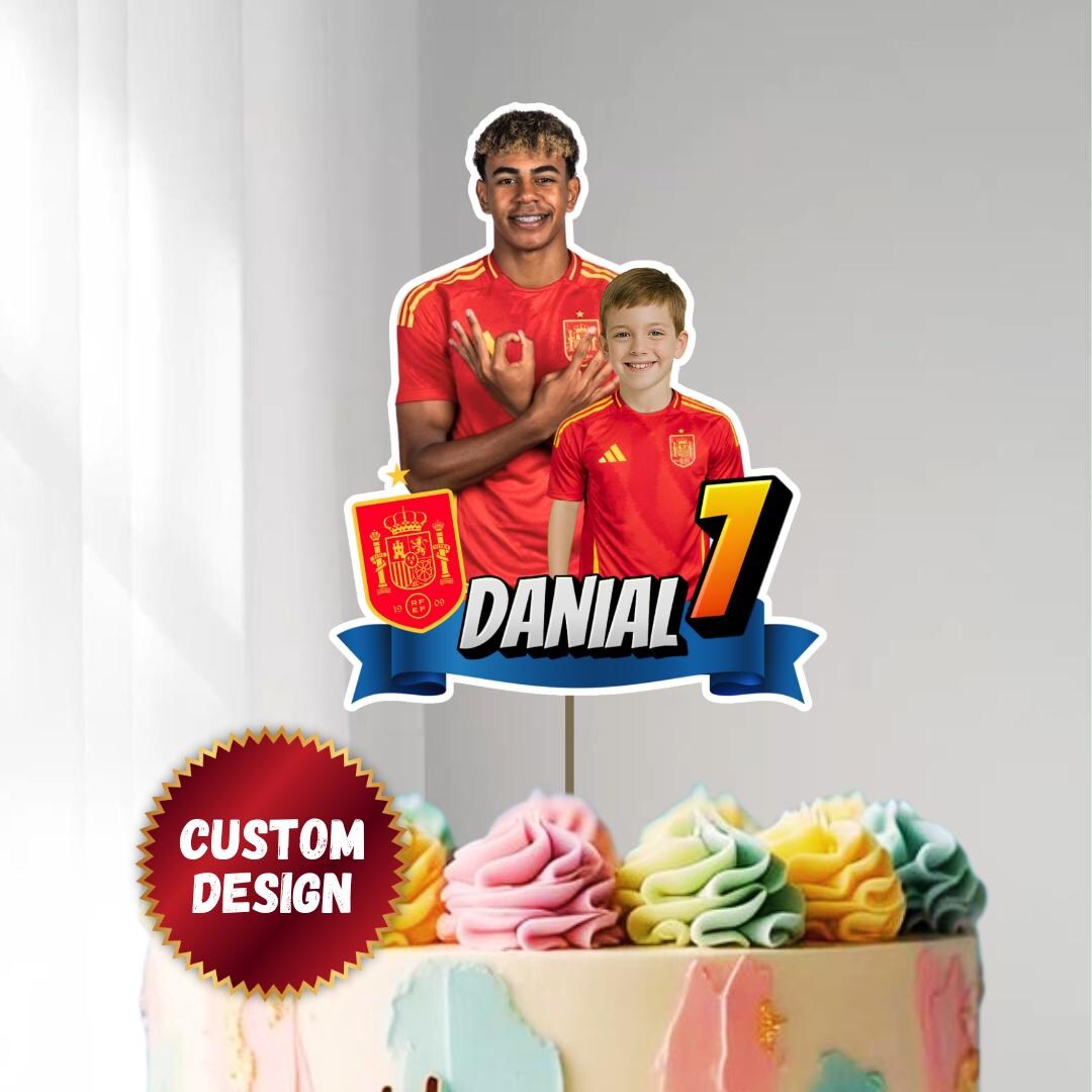 Lamine Yamal Cake Topper: Personalized Spain Theme (digital) - Etsy