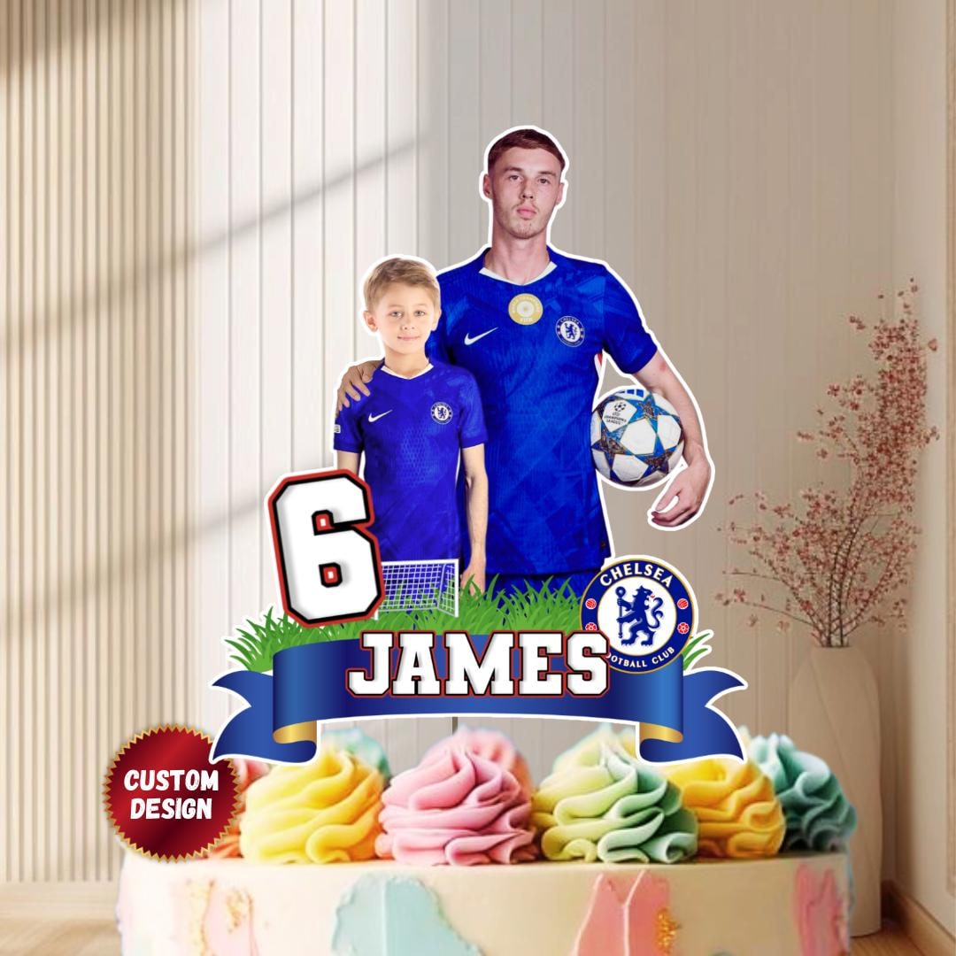 CHELSEA Palmer Cake Topper: Custom Birthday Party Decoration (digital ...