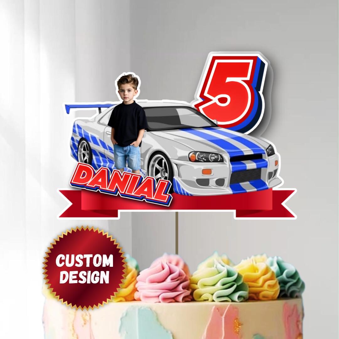 GTR Car Cake Topper: Kids Birthday Party (digital Download) - Etsy Canada