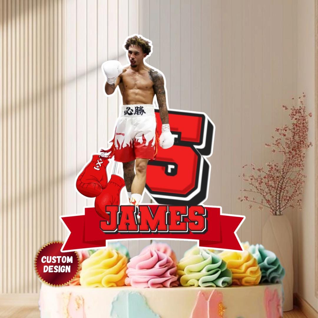 BOXING Cake Topper: Custom Birthday Party Decoration (digital Download ...