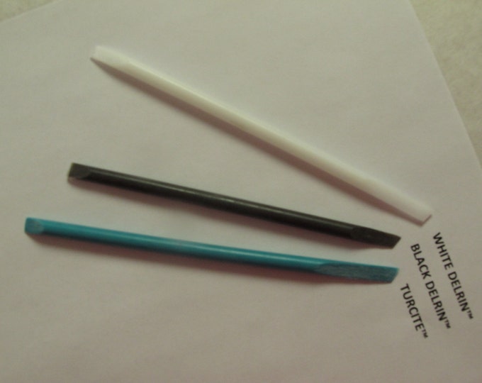 Set of Three Delrin and Turcite Spatulas for Tape Removal and Fine ...