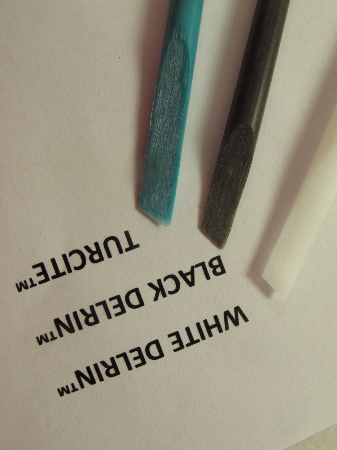 Set of Three Delrin and Turcite Spatulas for Tape Removal and Fine ...