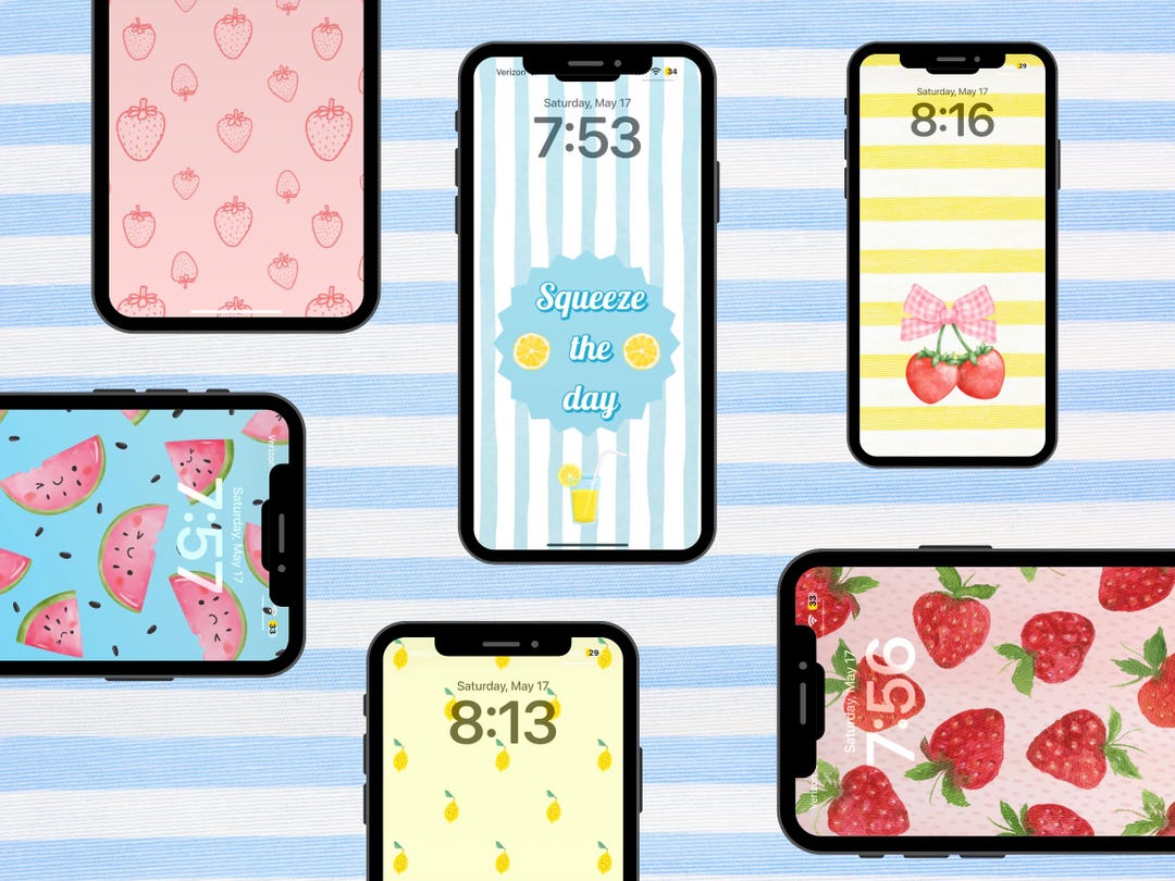 Fruit Themed Phone Lockscreen Wallpapers | Digital Product iPhone ...
